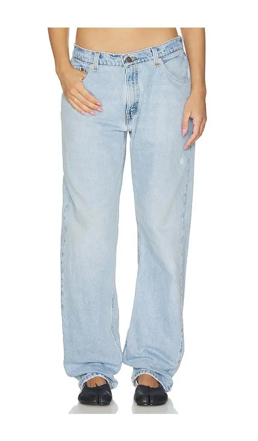 ALIGRACE Low Waist Ultra Baggy Jean In . Also - Blue