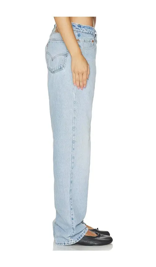 ALIGRACE Low Waist Ultra Baggy Jean In . Also - Blue