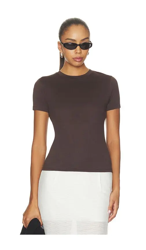 Theory Tiny Apex Tee In . Also