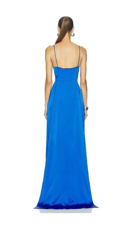 Alejandra Alonso Rojas Fitted Sheath Dress With Removable Train