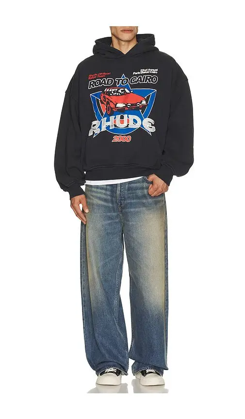 Rhude Road To Cairo Hoodie - Black