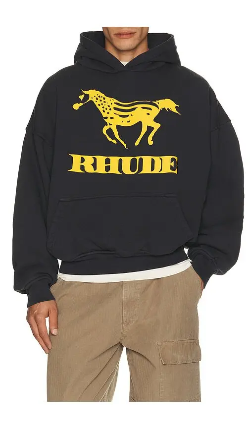 Rhude Dinero Hoodie - Black