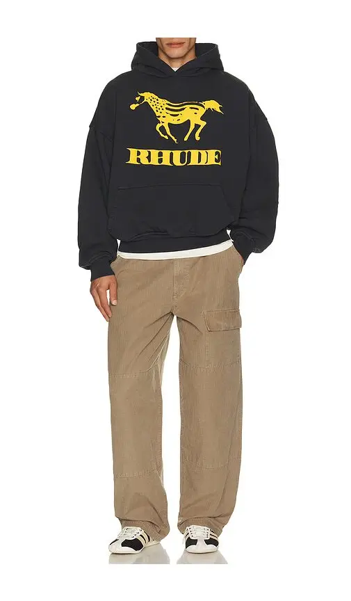 Rhude Dinero Hoodie - Black