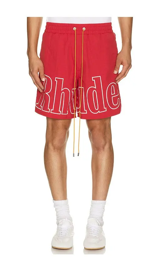 Rhude Logo Track Short