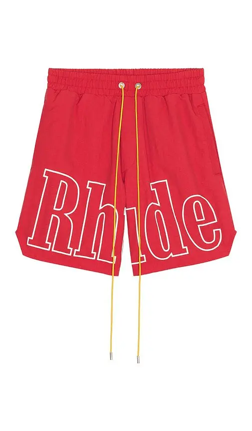 Rhude Logo Track Short