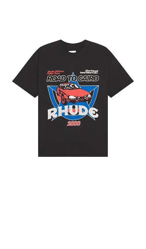 Rhude Road To Cairo Tee In . Also