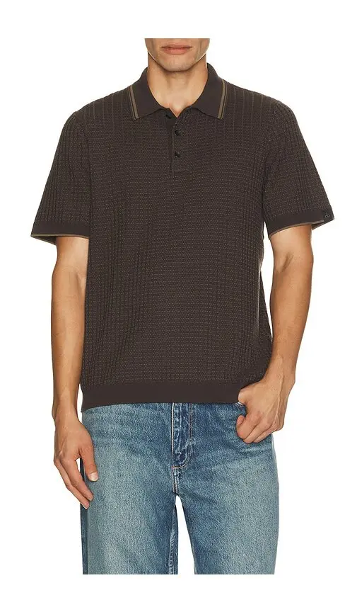 Rag & Bone Harvey Rib Polo Shirt In . Also