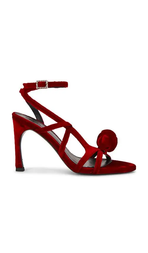 ROTATE BY BIRGER CHRISTENSEN High Heel Velvet Sandal In . Also