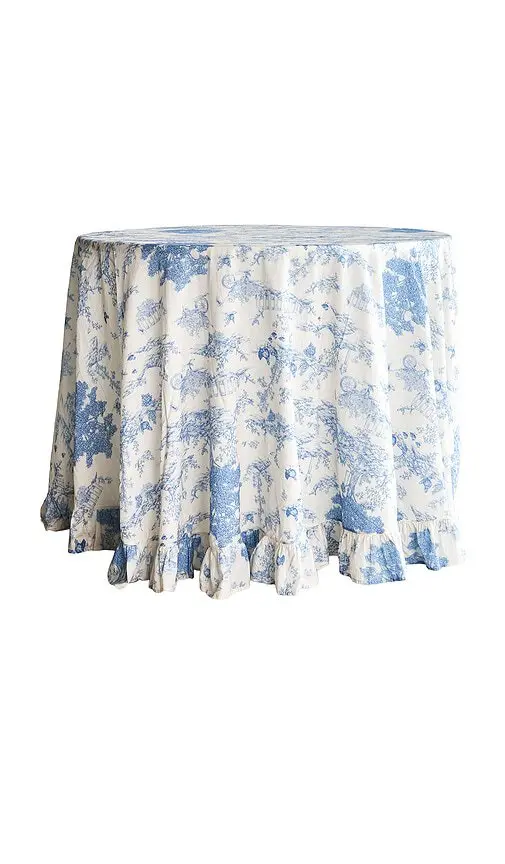 FRIEND OF MINE Toile Round Tablecloth