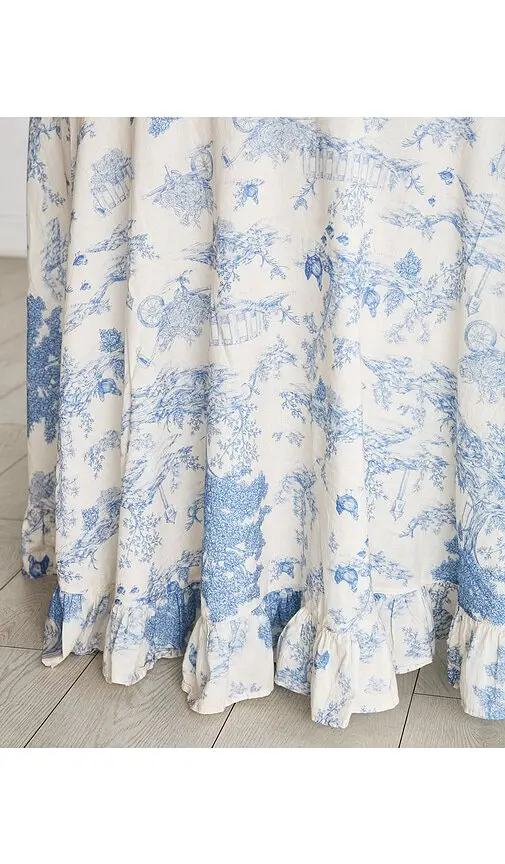 FRIEND OF MINE Toile Round Tablecloth