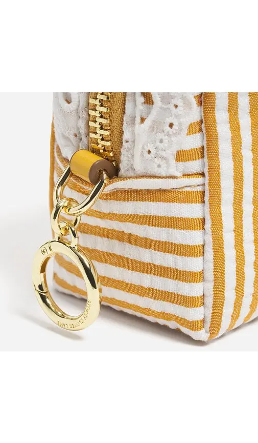 Stoney Clover Lane Micro Pouch In Seersucker