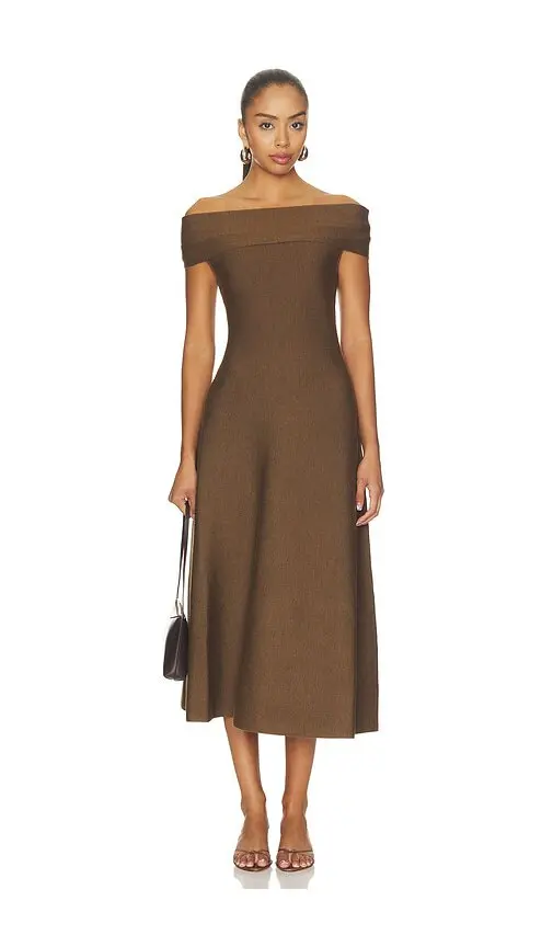 Simkhai Camilla Off Shoulder Midi Dress