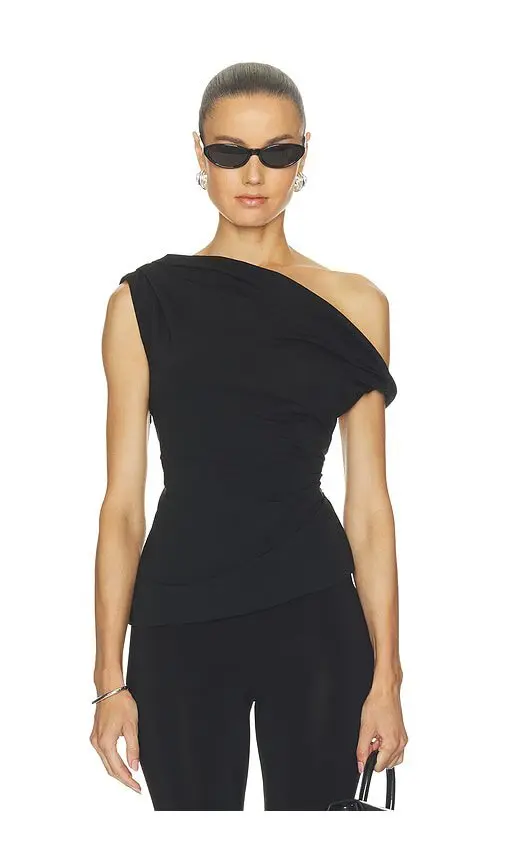 Simkhai Zerra Draped Top In . Also