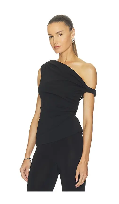 Simkhai Zerra Draped Top In . Also