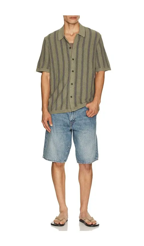 Faherty Brand Short Sleeve Knitted Shirt In . Also