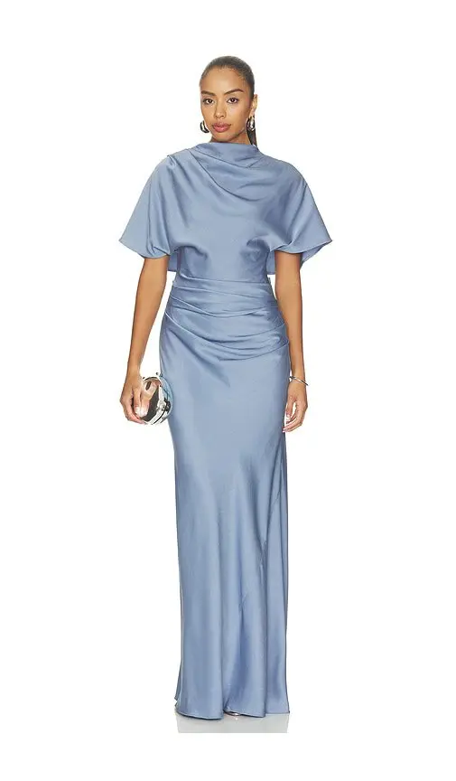 Simkhai Annibelis Short Sleeve Gown In . Also