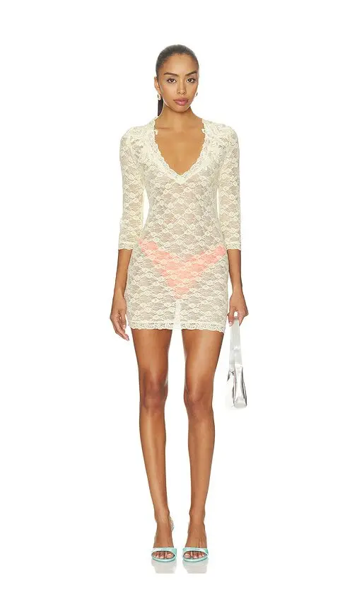 JADED LONDON 3/4 Sleeve Lace Dress In . Also - Yellow