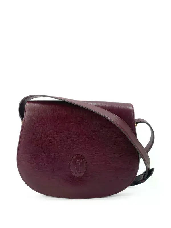 Cartier Leather Logo-embossed Shoulder Bag