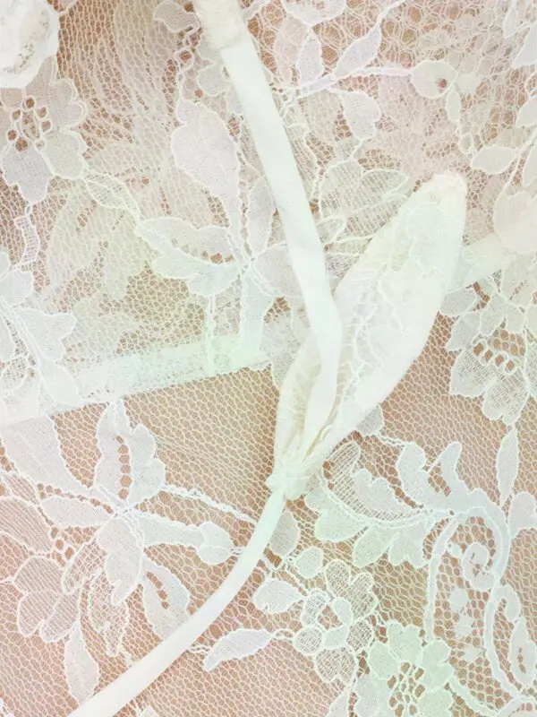 SELF-PORTRAIT Lace Flower Maxi Dress - White