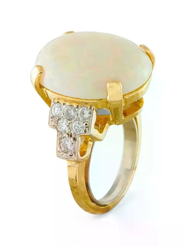 LB EXCLUSIVE Opal And Diamond Ring - Gold
