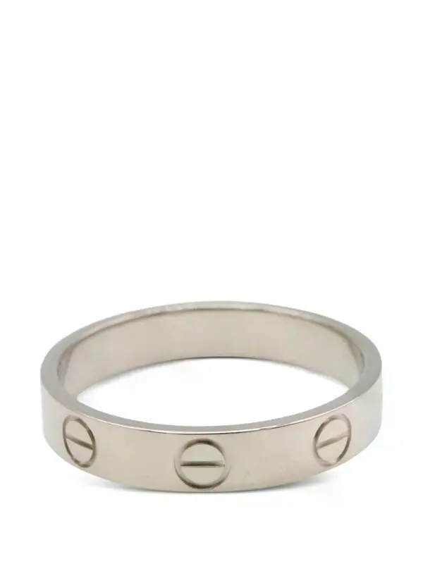 Cartier Mini Love Ring In 18k White Gold