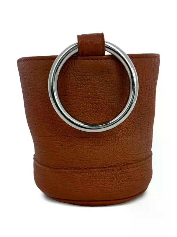 SIMONMILLER Bonsai Ring-handle Bucket Bag - Brown