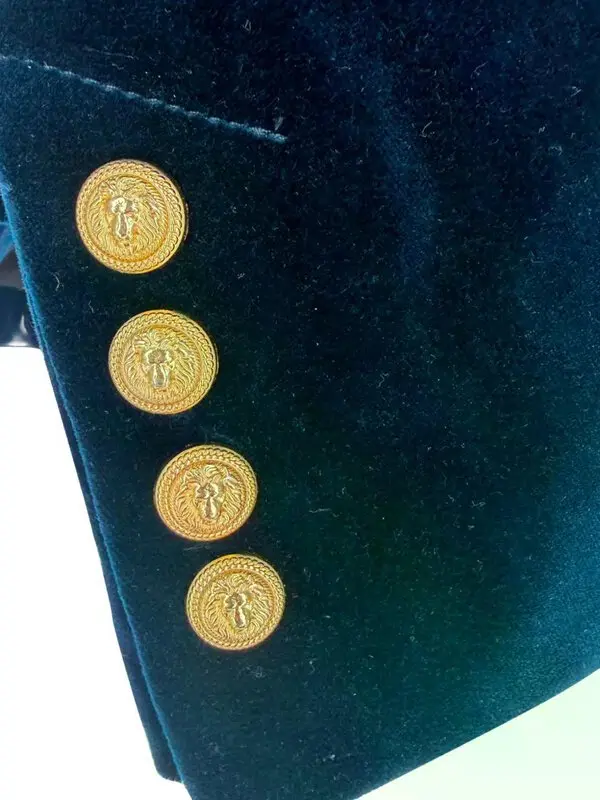 Balmain Belted Velvet Blazer