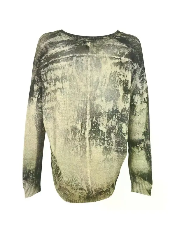 Avant Toi Tie-dye V-neck Sweater