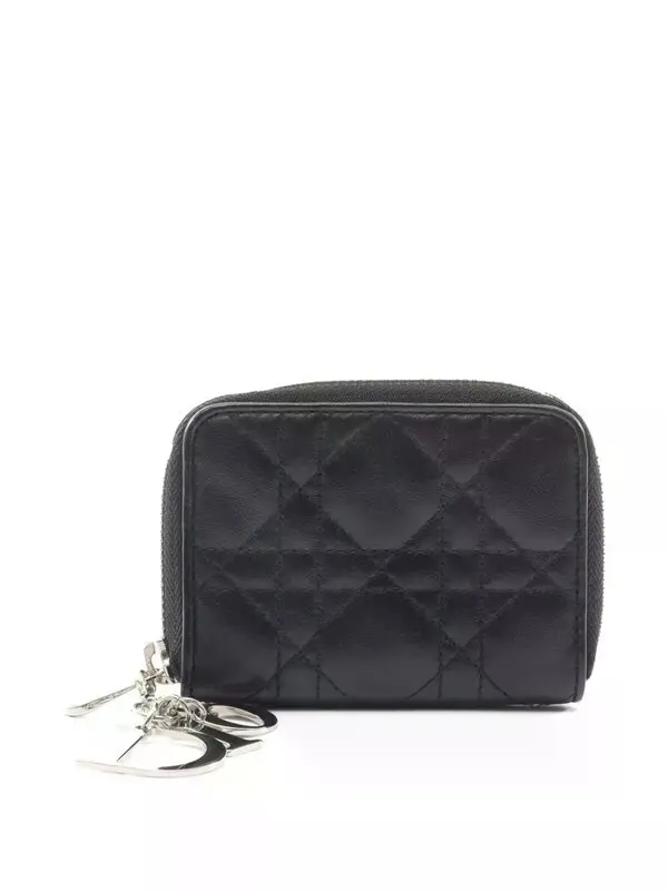 Dior 2010s Cannage Lady Wallet - Black