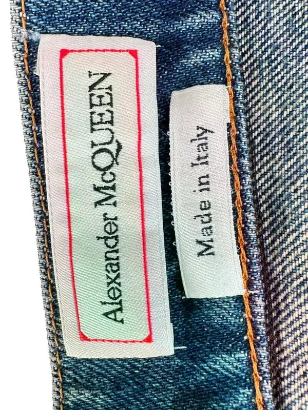 Alexander McQueen Faded Boyfriend Jeans