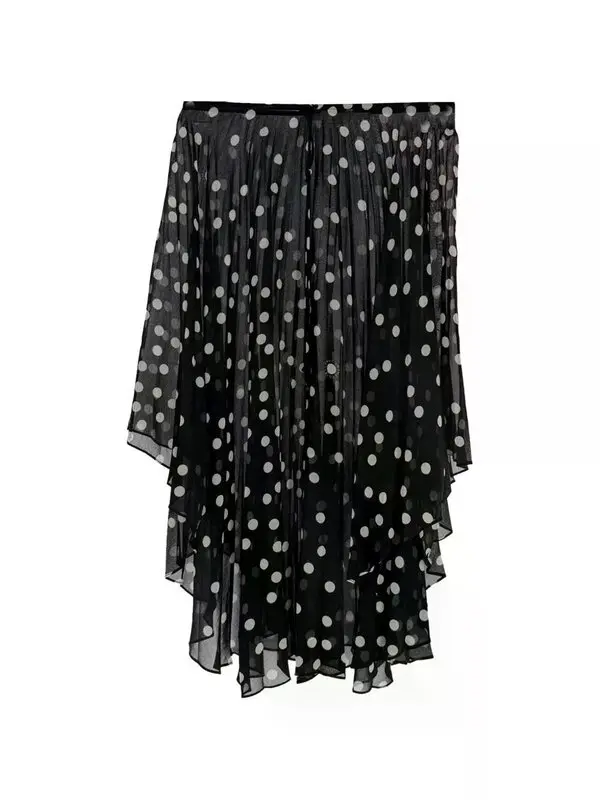 Stella McCartney Polka-dot Plissé Skirt