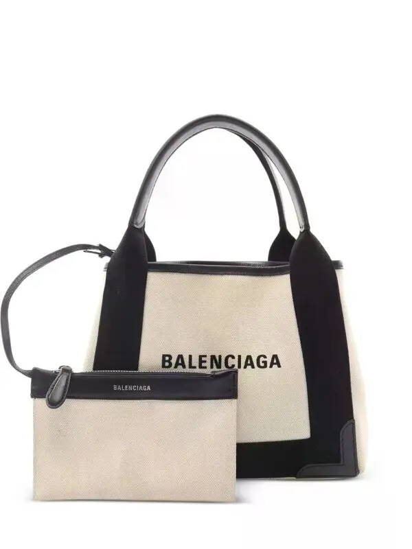 Balenciaga Cabas Tote Bag - Neutrals