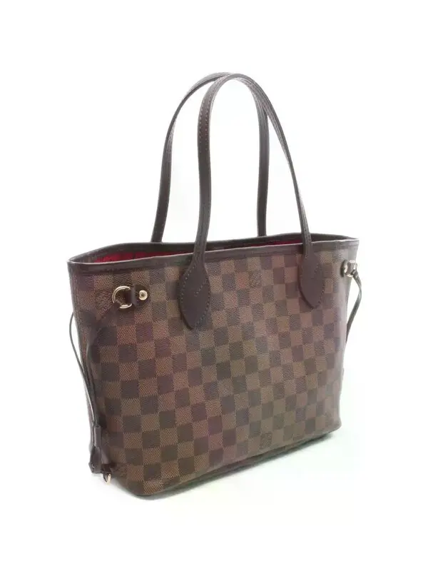 LOUIS VUITTON 2011 Pm Neverfull Damier Ebene Shoulder Bag