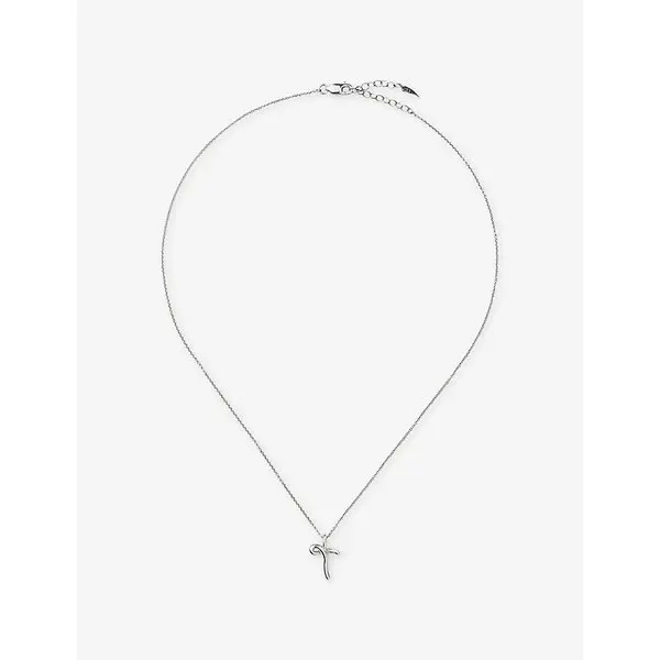 MISSOMA Curly Molten Mini Initial T -plated Sterling- Necklace - Silver