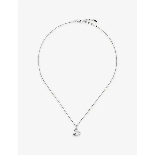 MISSOMA Curly Molten Mini Initial S -plated Sterling- Necklace - Silver