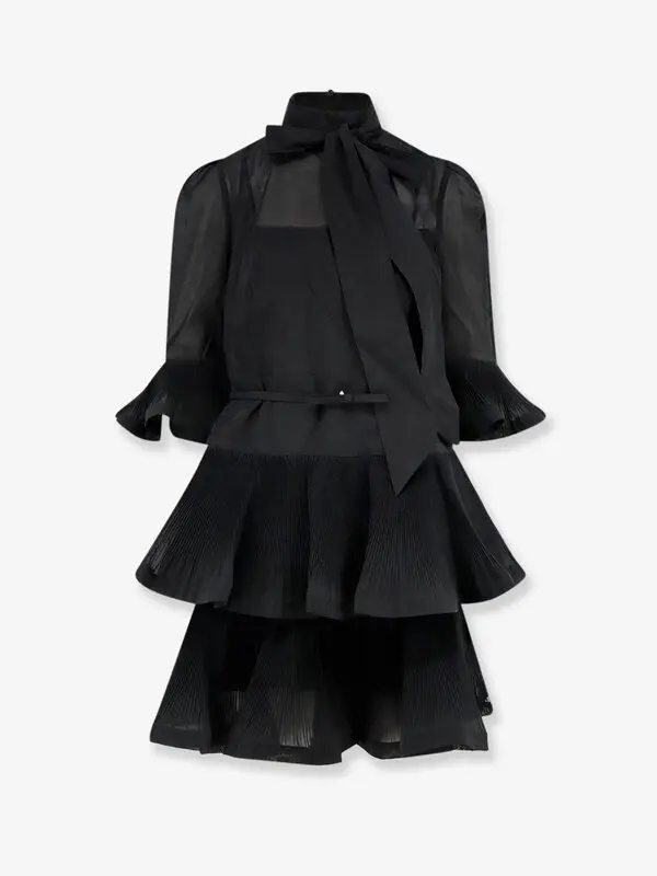 Zimmermann Pleated Mini Dress