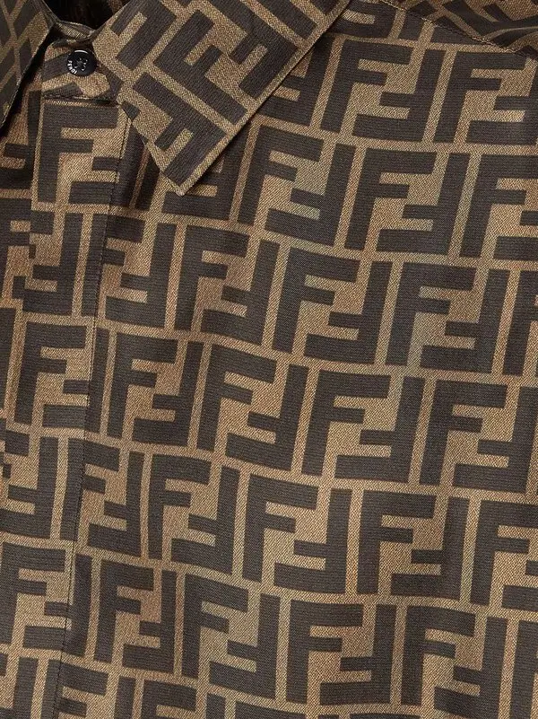 Fendi Silk Shirt With Ff Motif