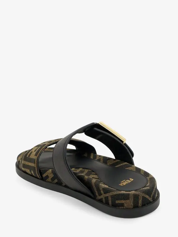Fendi Ff Fabric Sandals