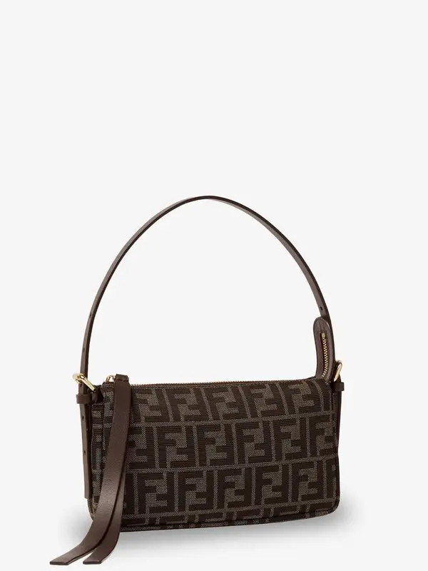 Fendi Ff Zucca Fabric Shoulder Bag - Brown