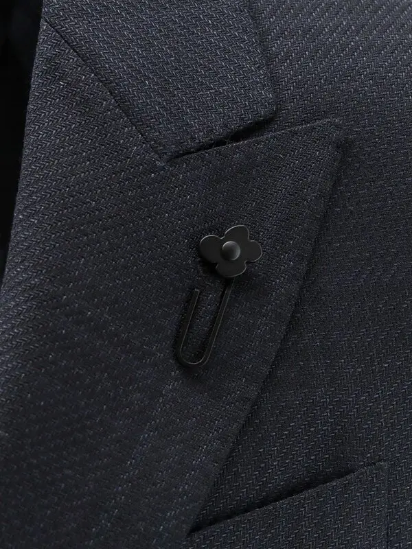 LARDINI Prince Of Wales Wool Blazer
