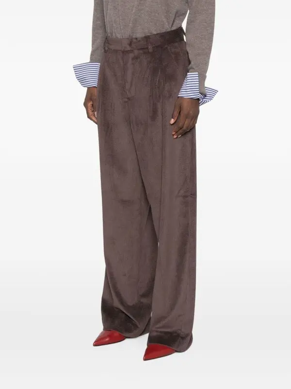 WHITE SAND Wide-leg Trousers