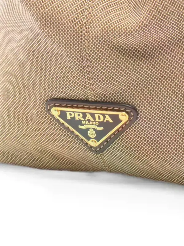 Prada 2000s Logo Jacquard Tote Bag