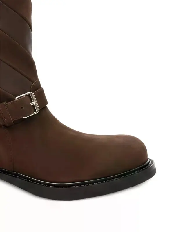 Valentino Garavani Buckle-fastening Biker Boots