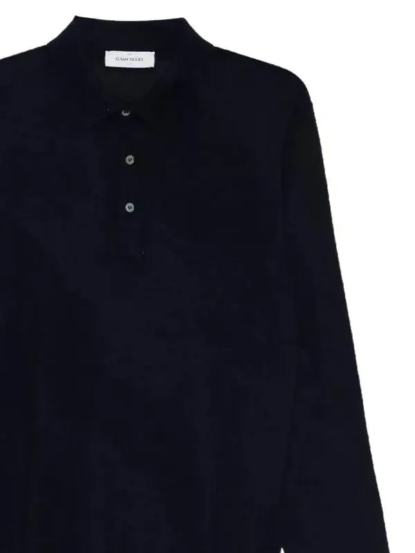 GRAN SASSO Long-sleeve Polo Collar Sweater