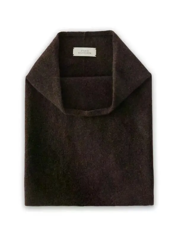 Studio Nicholson Bram Brushed-effect Scarf - Brown