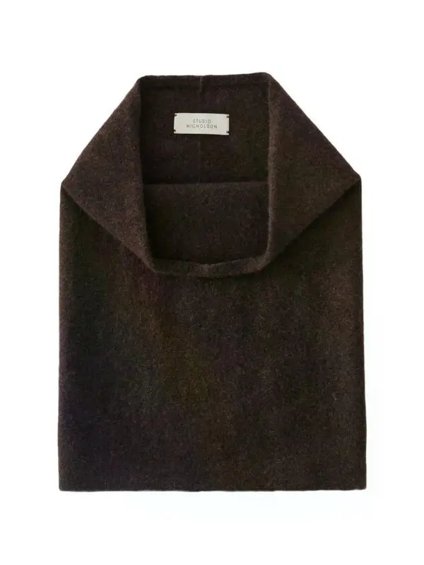 Studio Nicholson Bram Brushed-effect Scarf - Brown