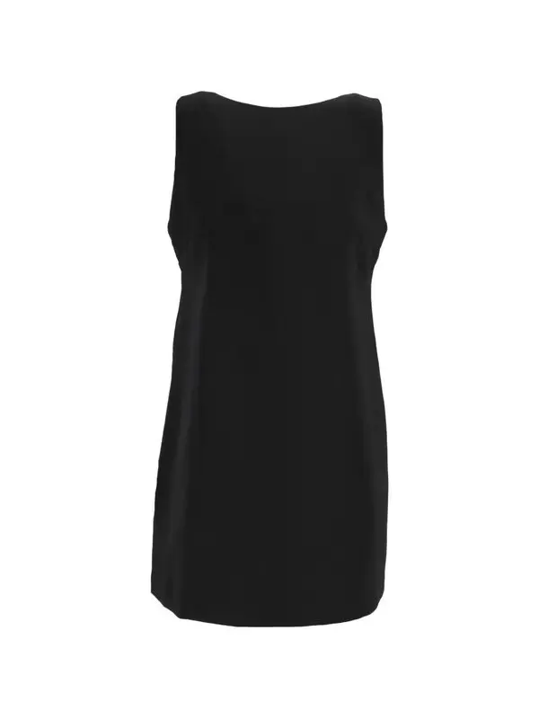 ELEH Bow-detail Open-back Mini Dress