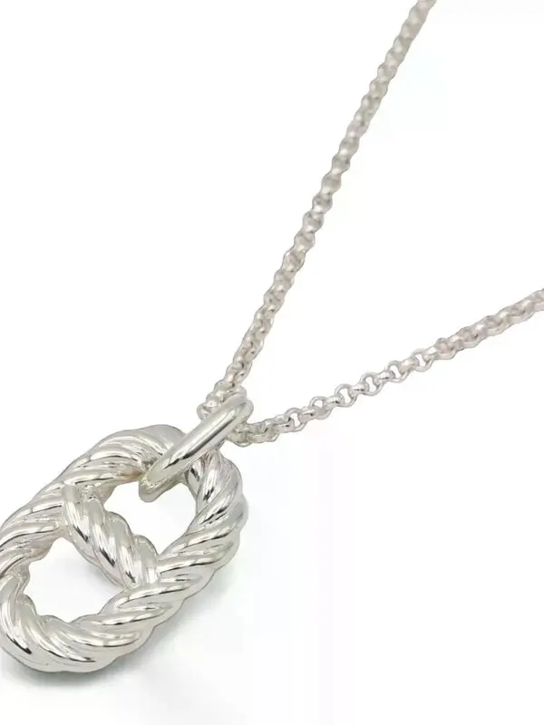 Hermès Chaine D'ancre Area Ii Twist Necklace - Silver