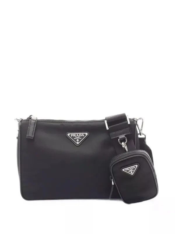 Prada Tessuto Saffiano Shoulder Bag