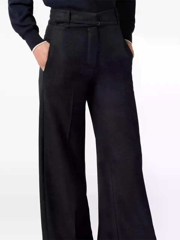 Paul & Shark Wool Twill Palazzo Trousers